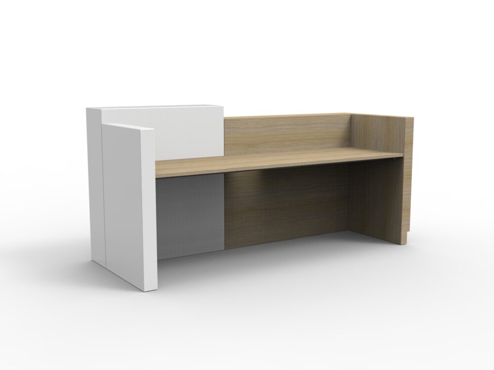 Sempre Reception Counter – Natural Oak – Q Office Furniture